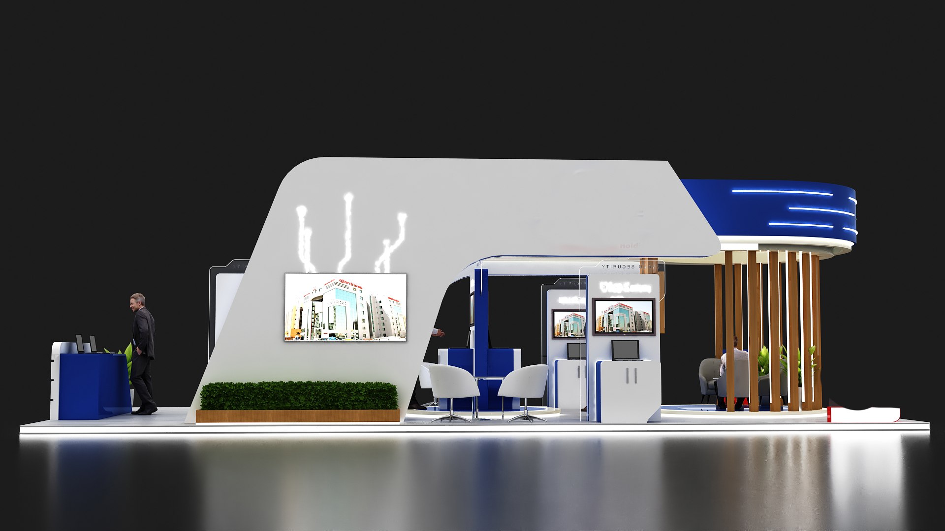Booth 12x6M 3D - TurboSquid 2085693
