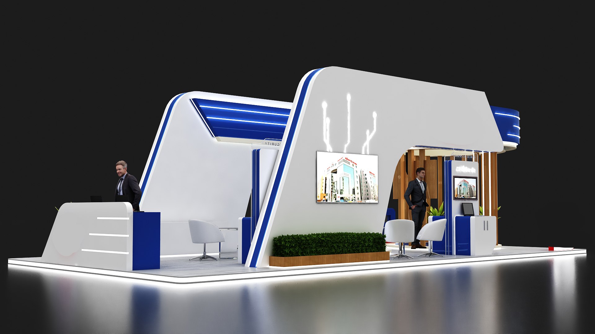 Booth 12x6M 3D - TurboSquid 2085693