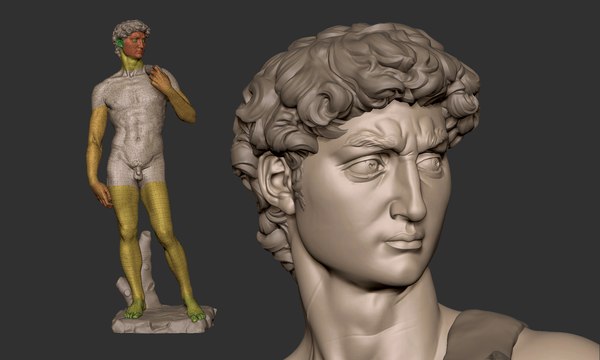 David statue 3D model - TurboSquid 1334758