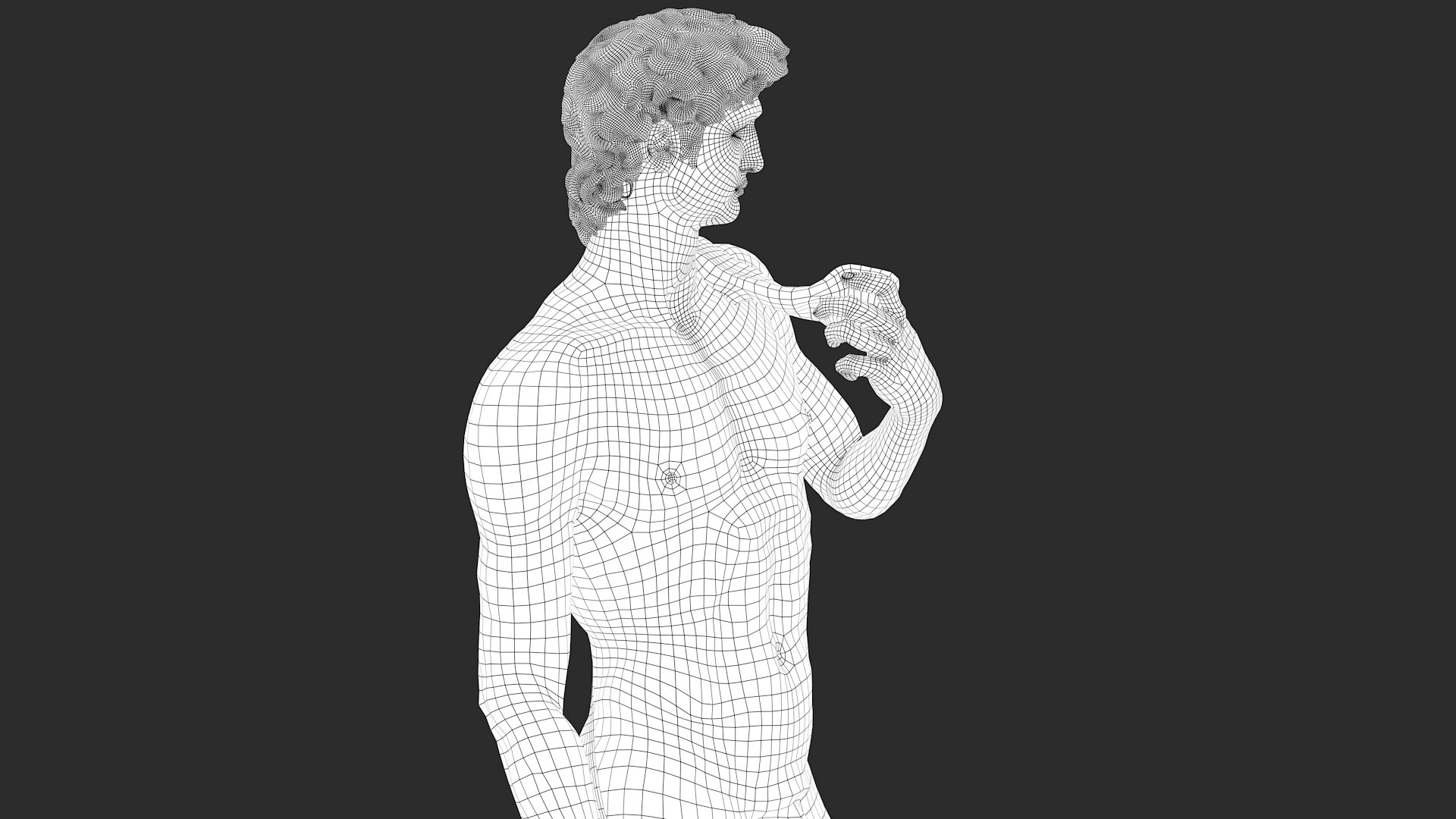 David statue 3D model - TurboSquid 1334758