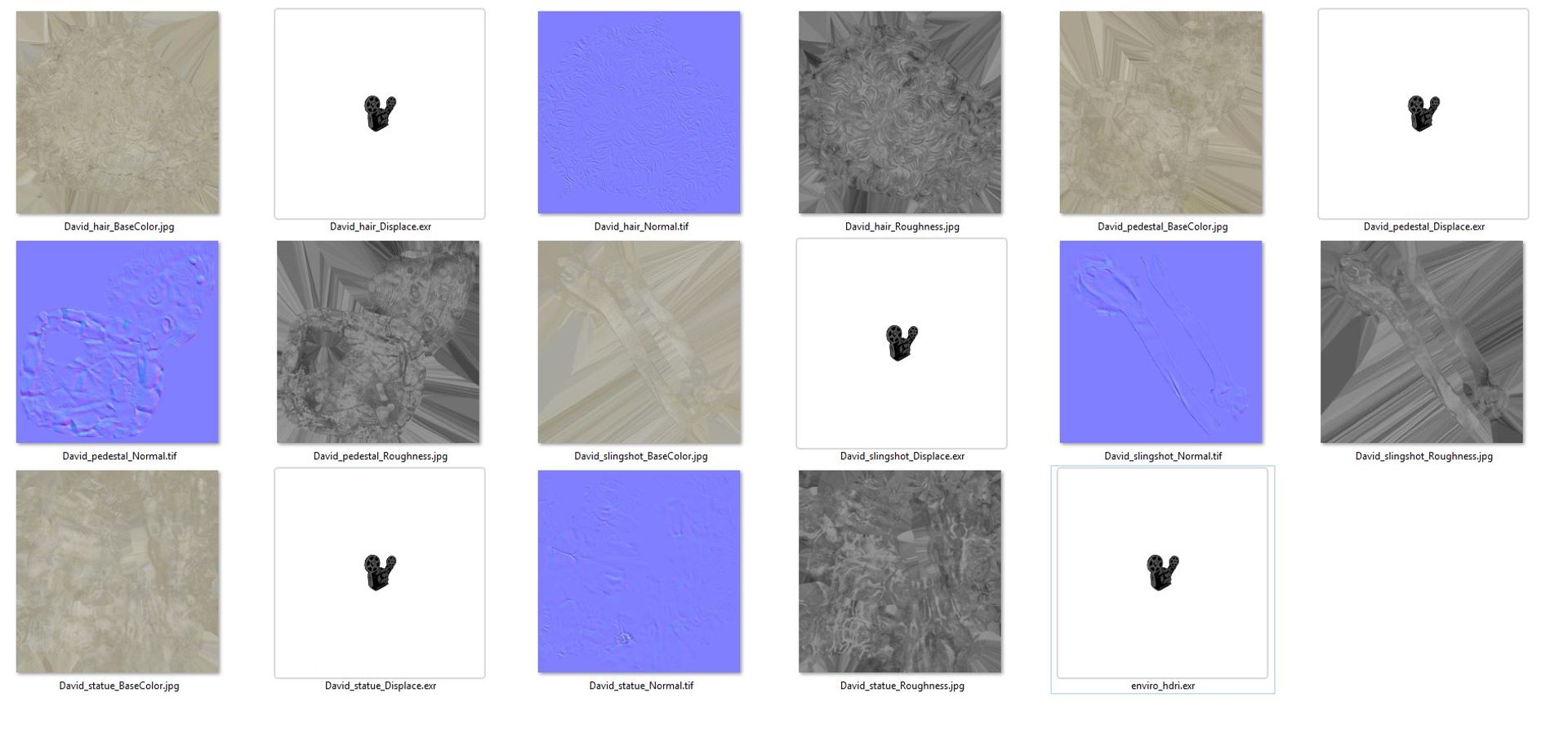 David statue 3D model - TurboSquid 1334758