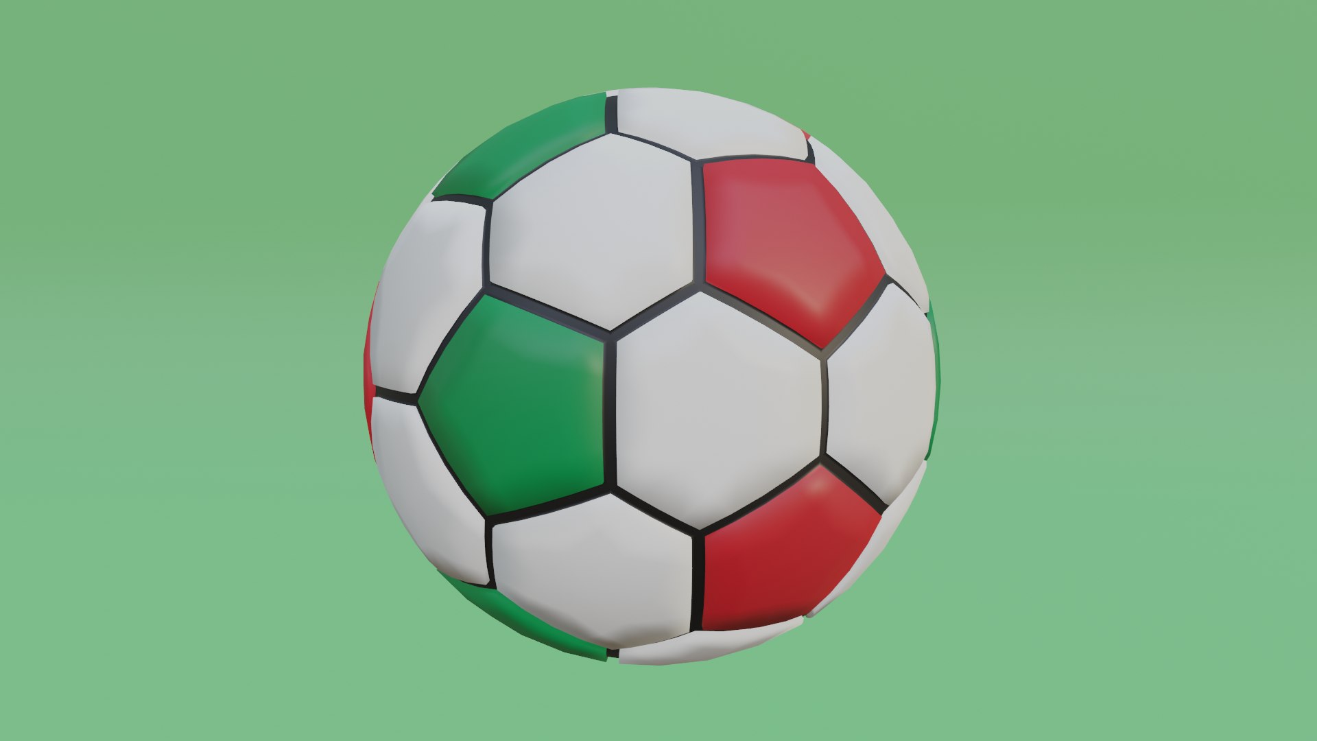 3D Italy Soccer Ball Model - TurboSquid 2123204