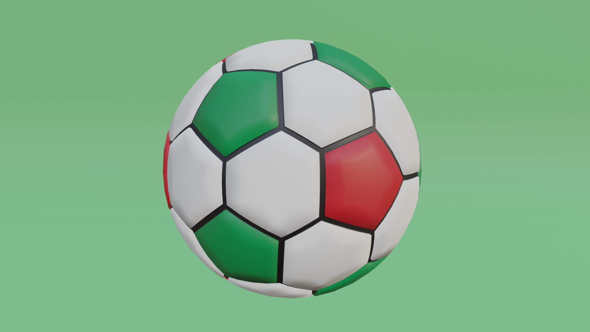 3D Italy Soccer Ball Model - TurboSquid 2123204