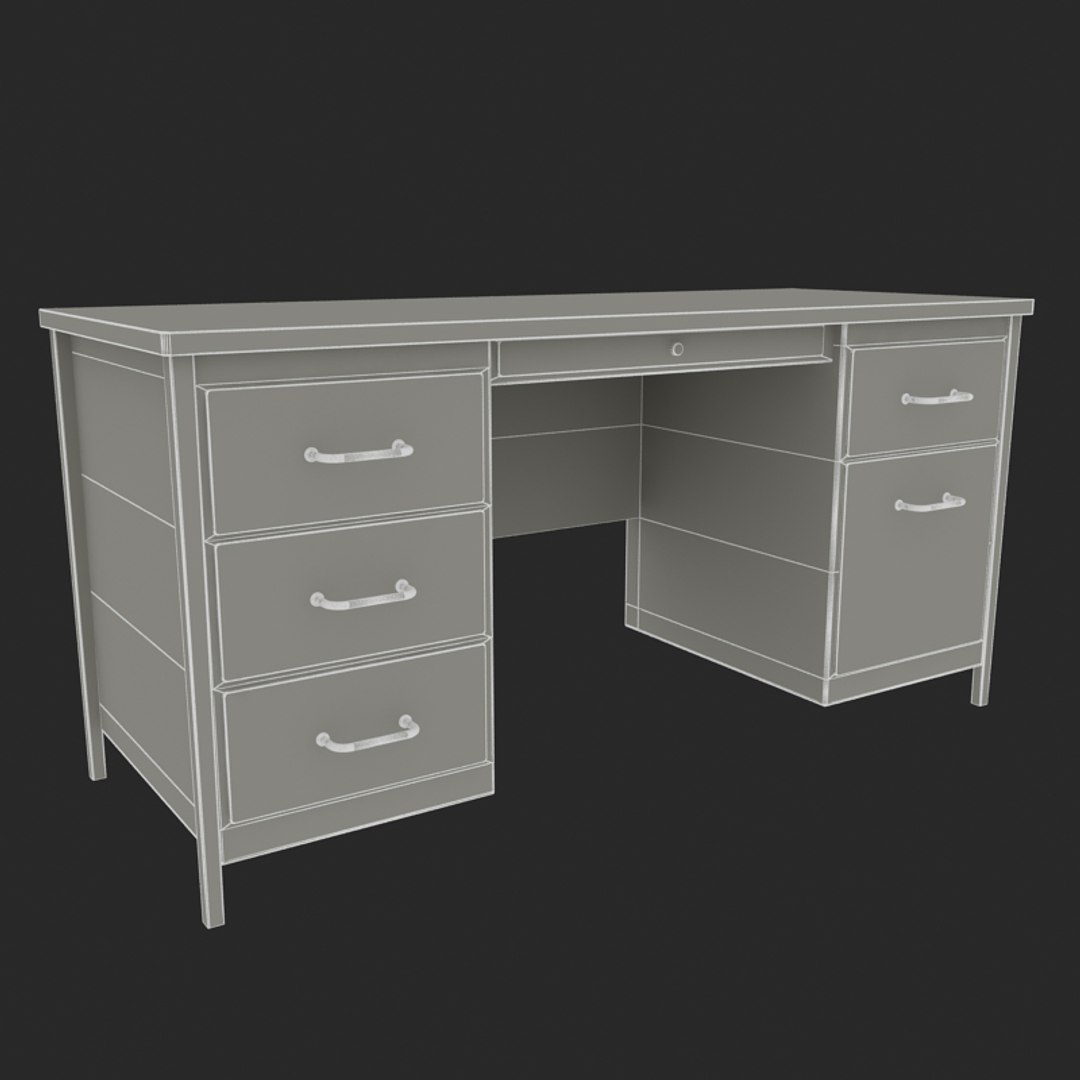 Office Desk 3d Model