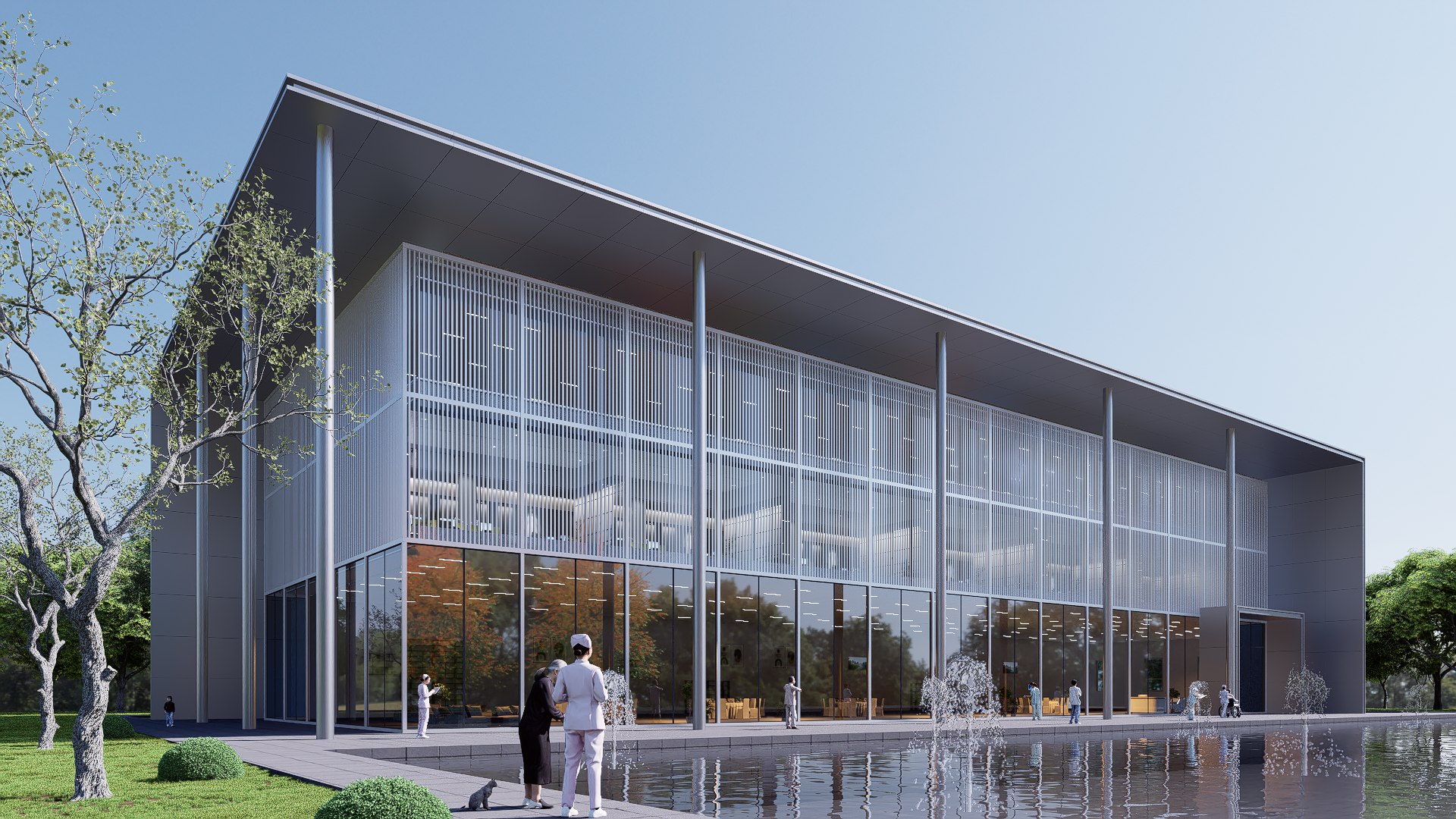 3D Town Center Building - TurboSquid 2368930