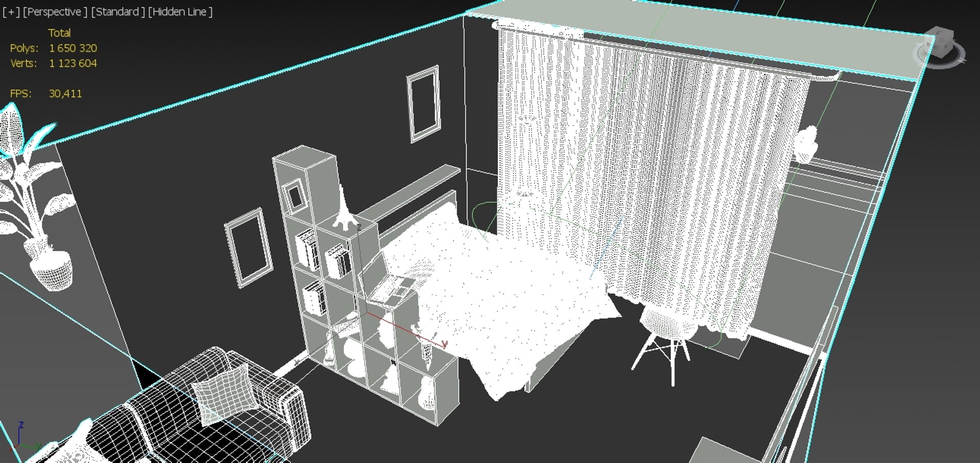 Partition Room Bed 3D - TurboSquid 1419643