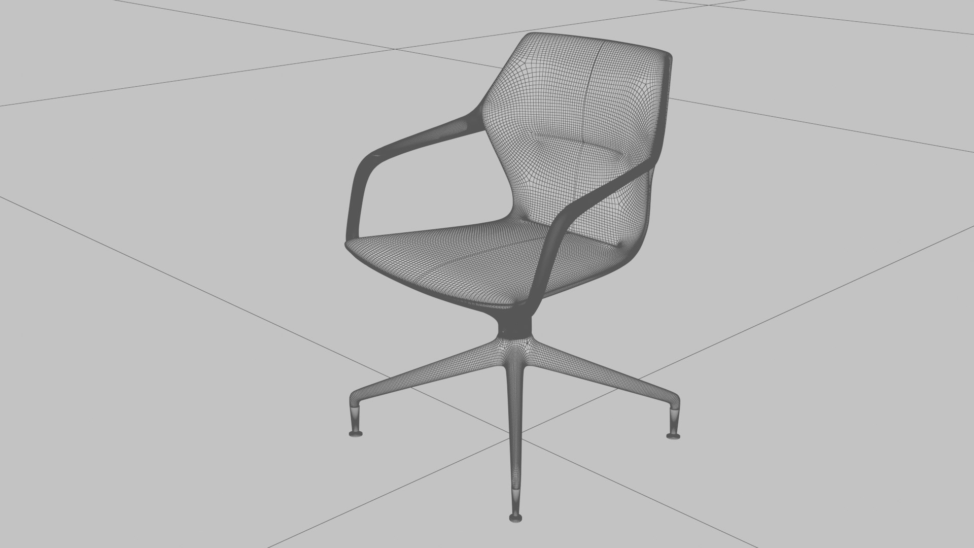 Brunner Ray 4 Star Base Meeting Chair 3D Model - TurboSquid 1772652