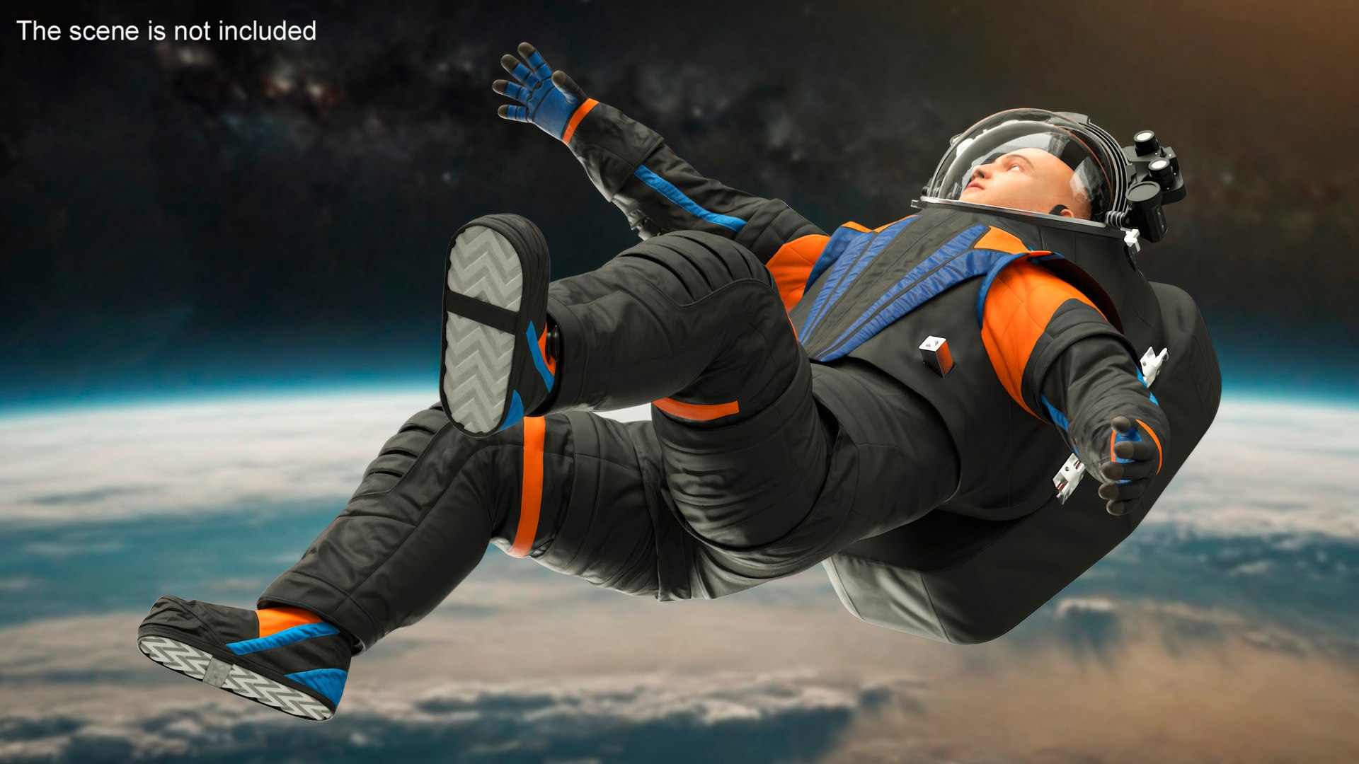 3D Astronaut Wearing Spacesuit Rigged Model - TurboSquid 2282271