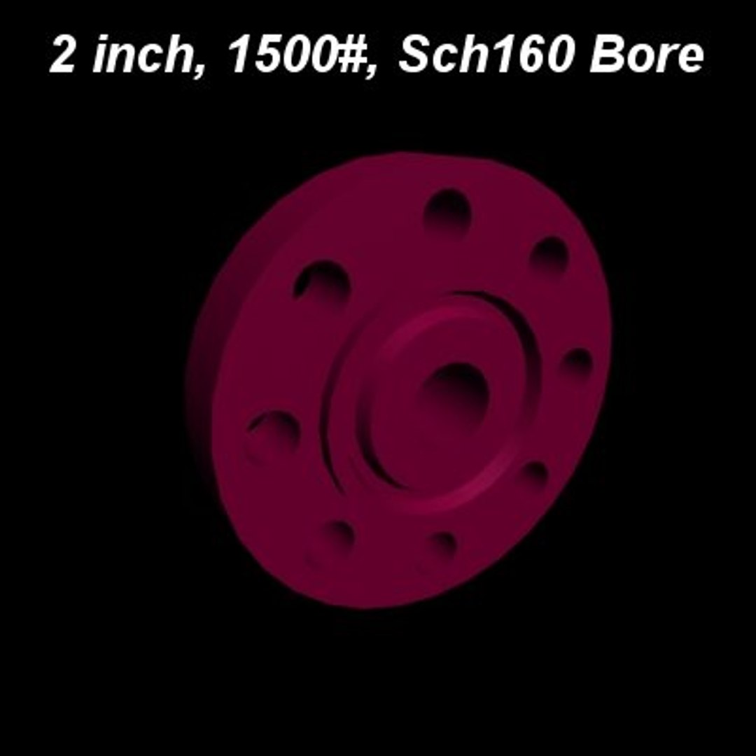 1500 Ansi Class Pipe 3d Model