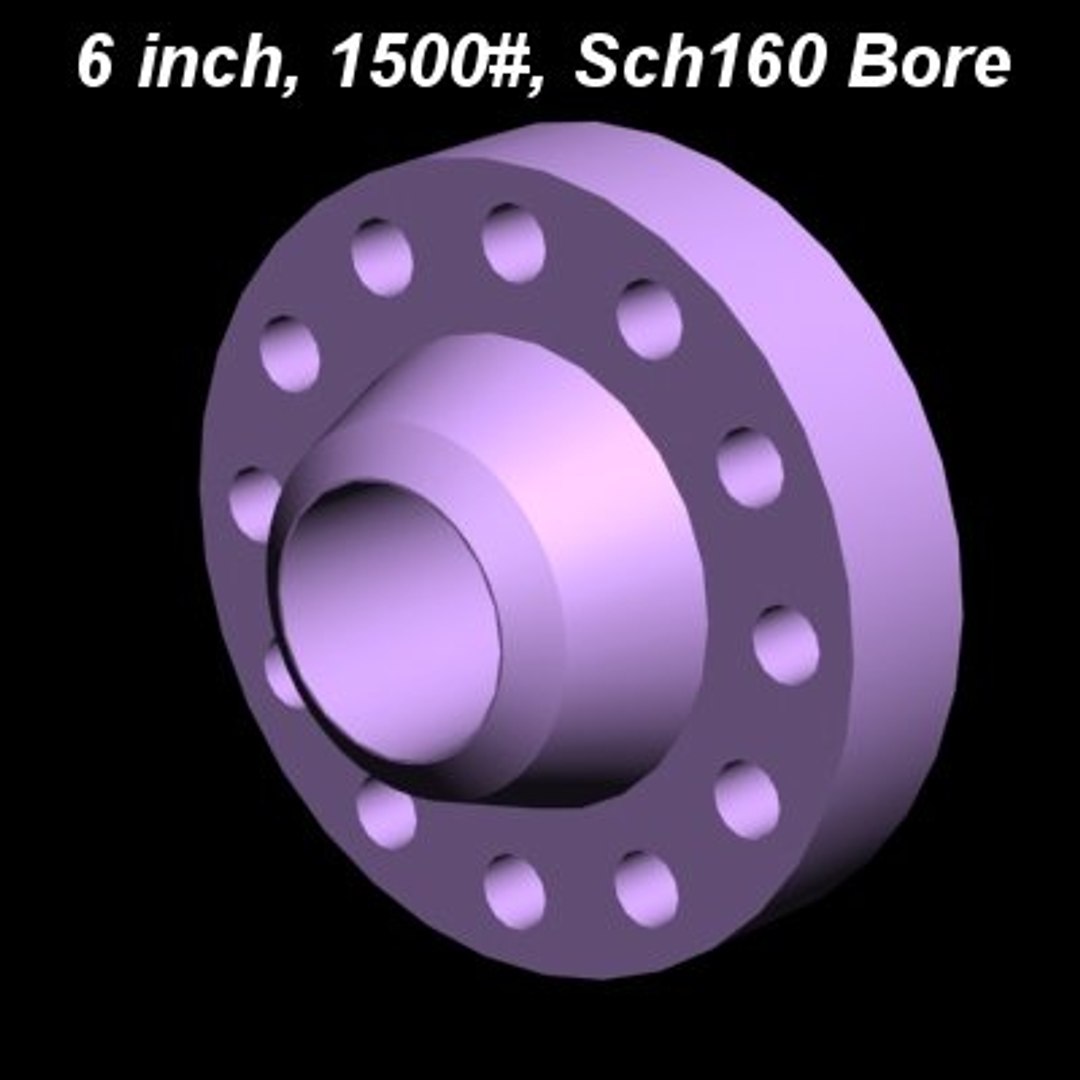 1500 Ansi Class Pipe 3d Model