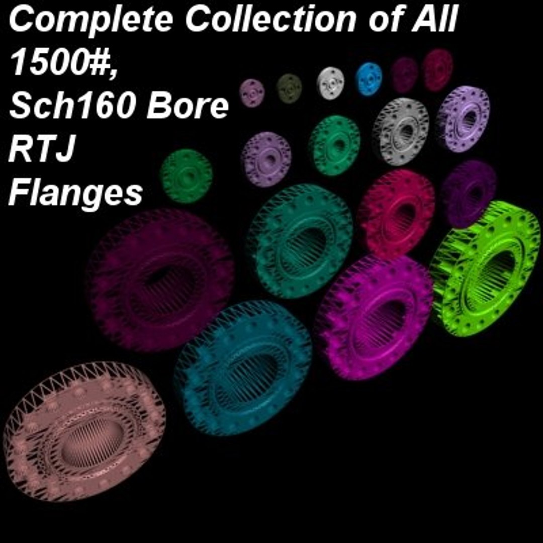 1500 Ansi Class Pipe 3d Model