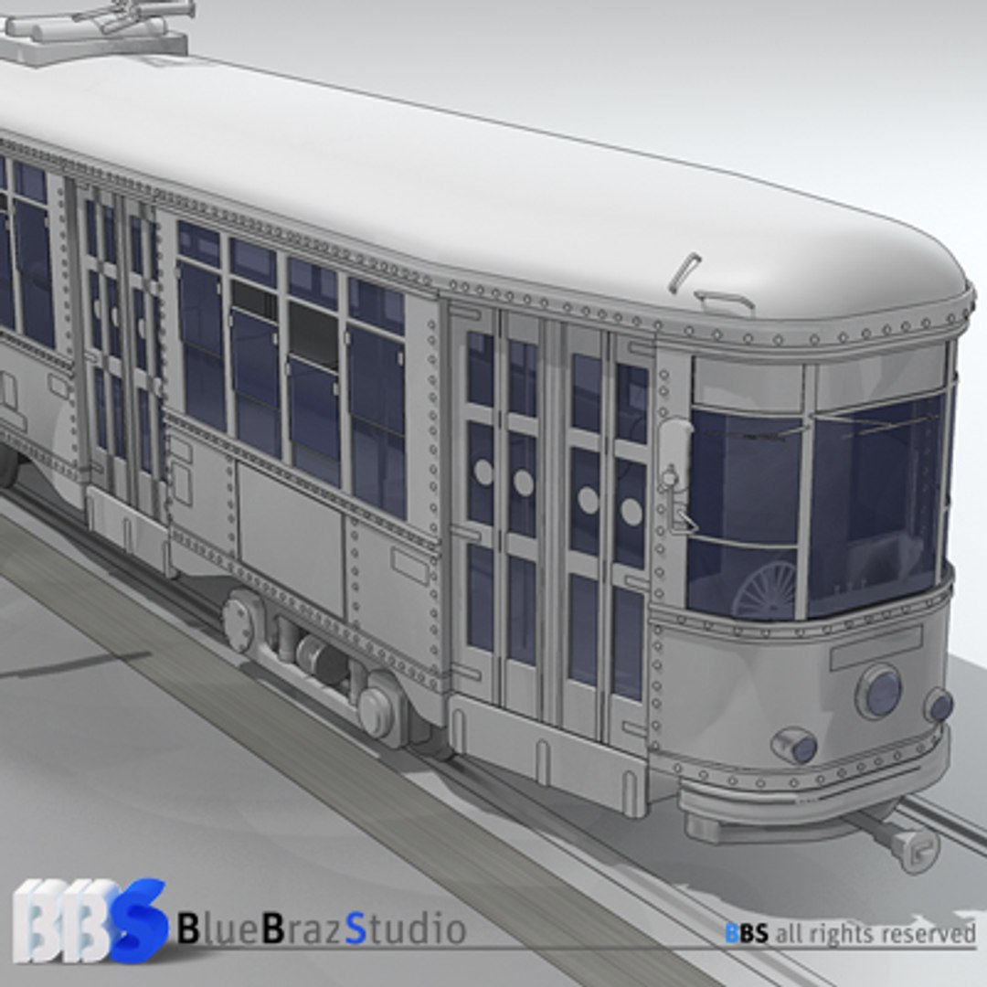 Tramway Tram 3d Model