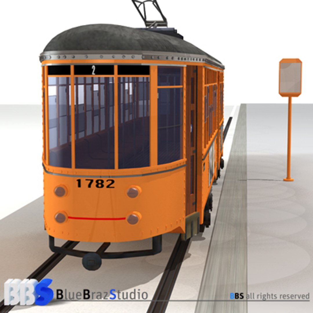 Tramway Tram 3d Model