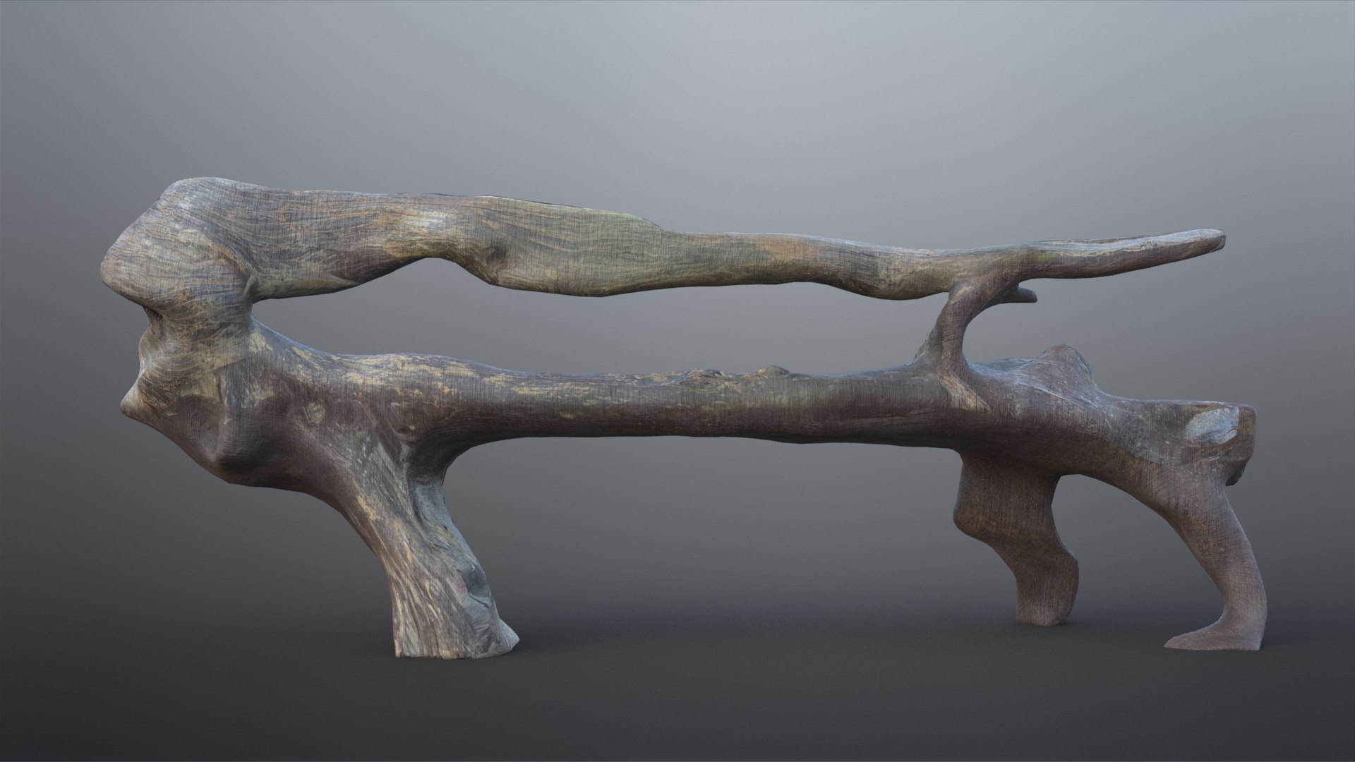 Natural Wood Bench 3D Model - TurboSquid 2127804