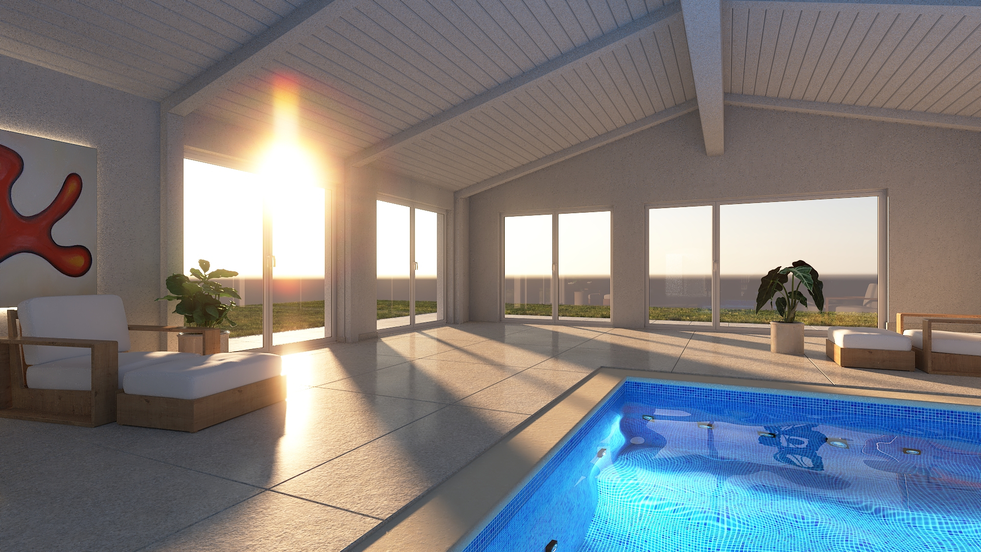 SPA 03 Pool Scene 3D Model - TurboSquid 2200018