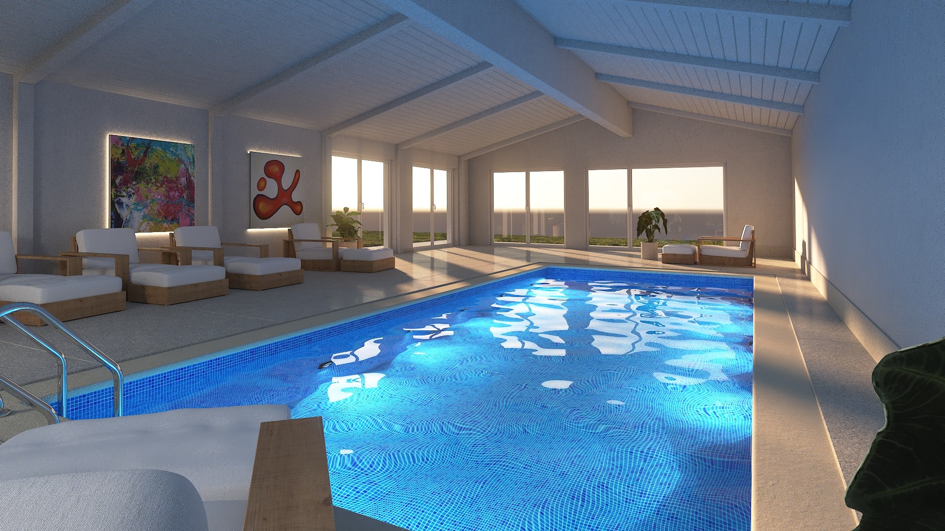 SPA 03 Pool Scene 3D Model - TurboSquid 2200018
