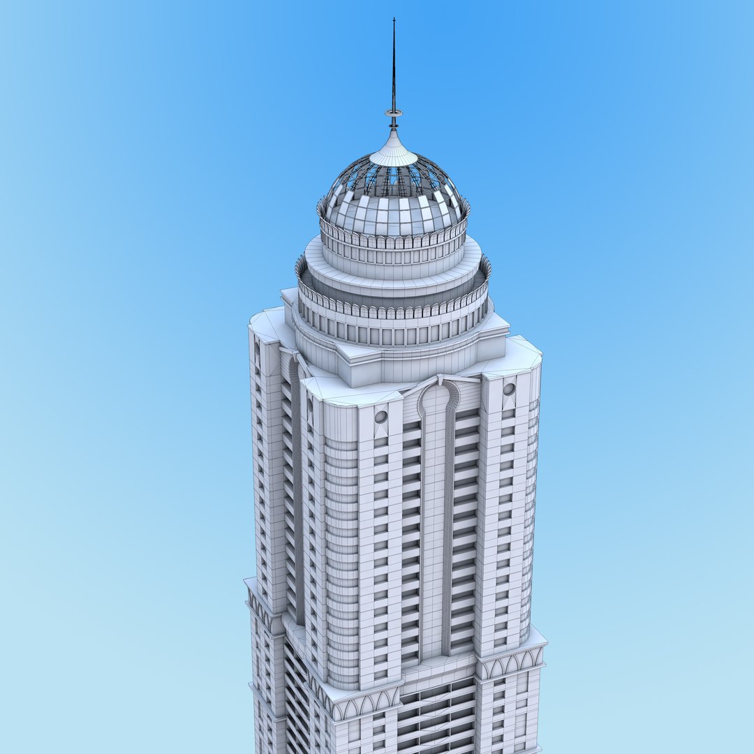 3D princess tower residential building - TurboSquid 1224119