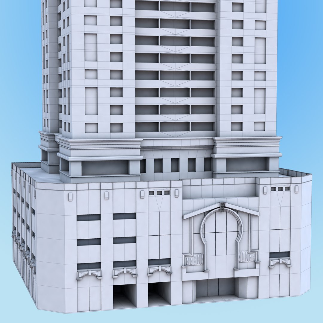 3D princess tower residential building - TurboSquid 1224119