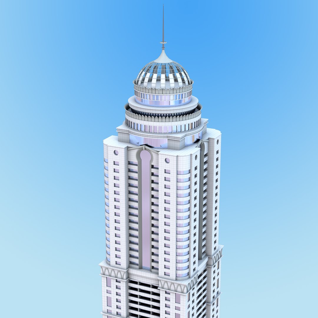 3D princess tower residential building - TurboSquid 1224119