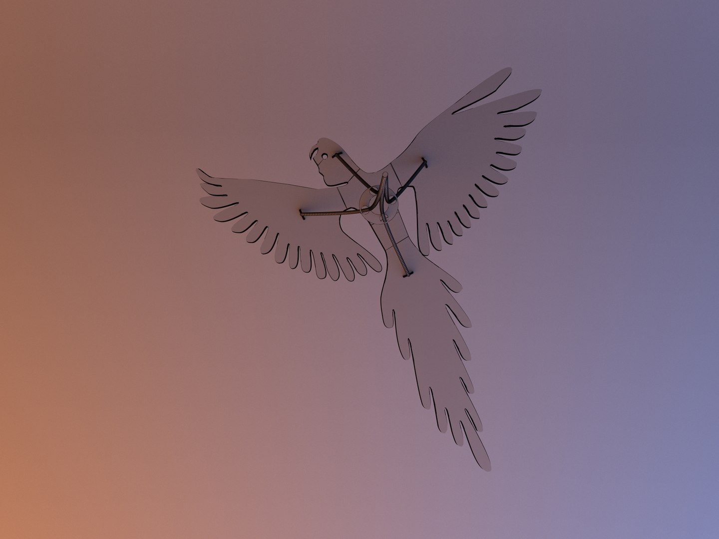 Bird loft glow lamp 3D model - TurboSquid 1823904