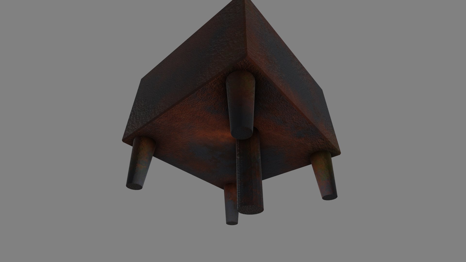 Free Obj Model Old Rusty Sink Horror