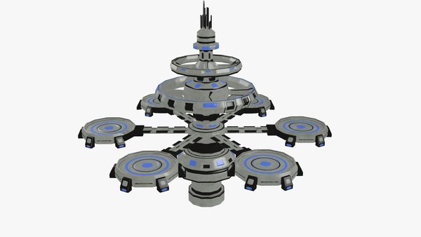 3d model space station
