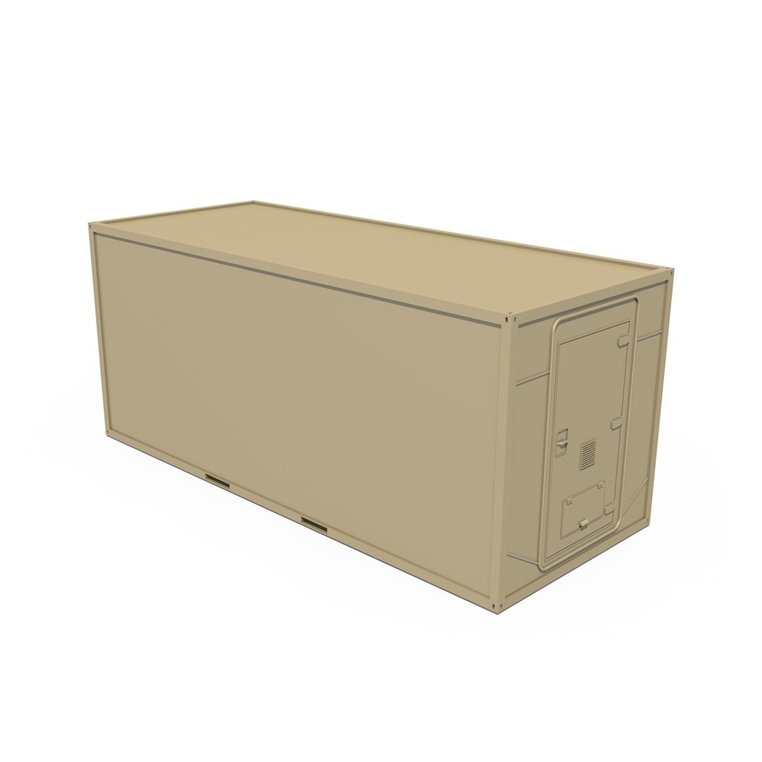 3d Model 20ft Office Container Version