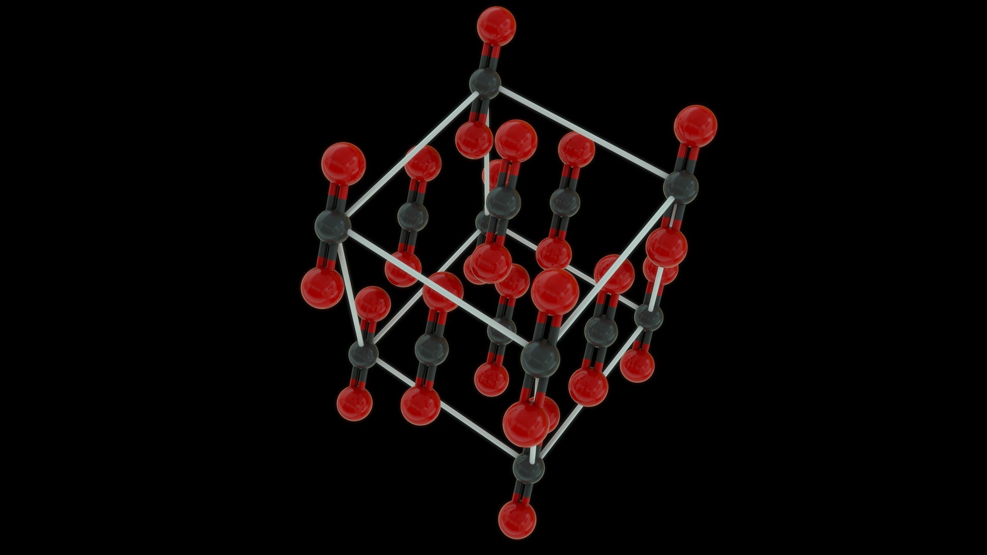 3D Model Carbon Dioxide Crystal Structure - TurboSquid 2220130