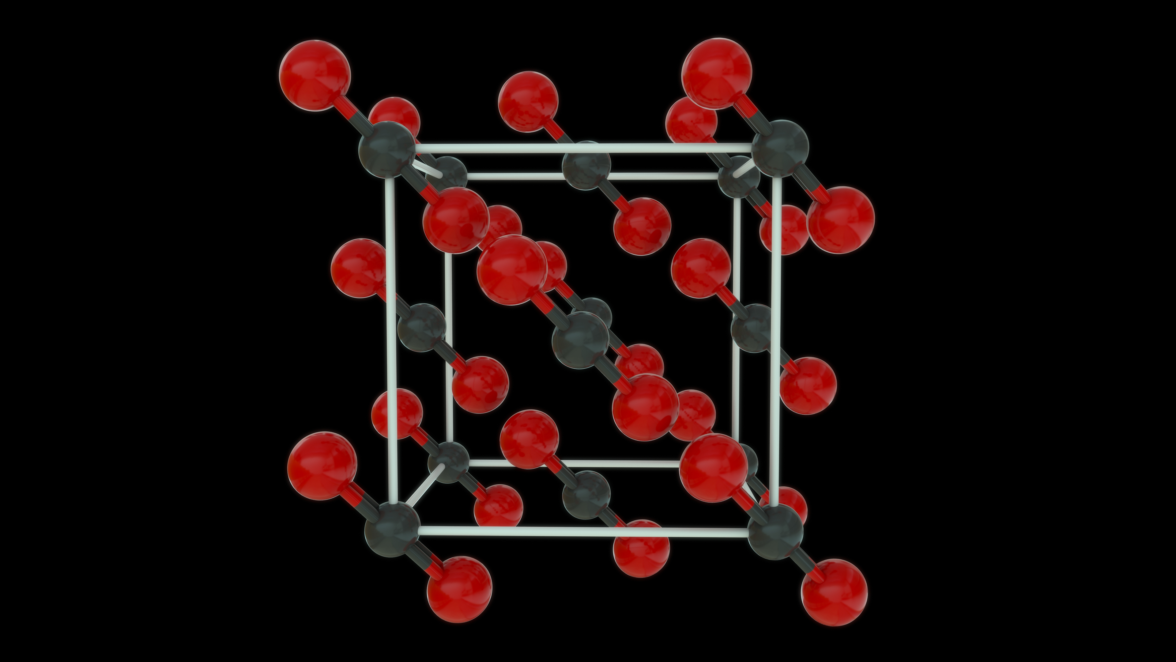 modelo 3d Estructura cristalina del dióxido de carbono. - TurboSquid ...