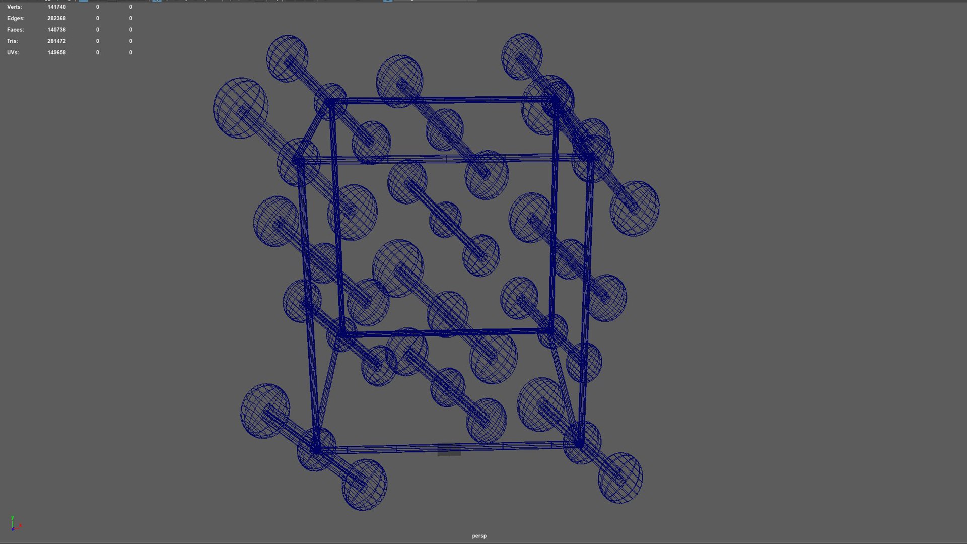3D Model Carbon Dioxide Crystal Structure - TurboSquid 2220130