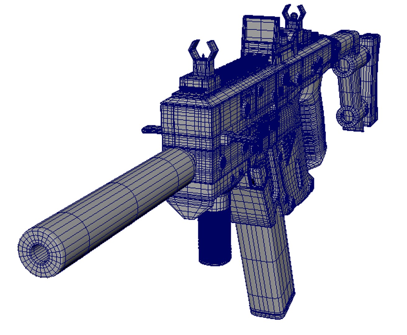 3D model submachine gun - TurboSquid 1277031