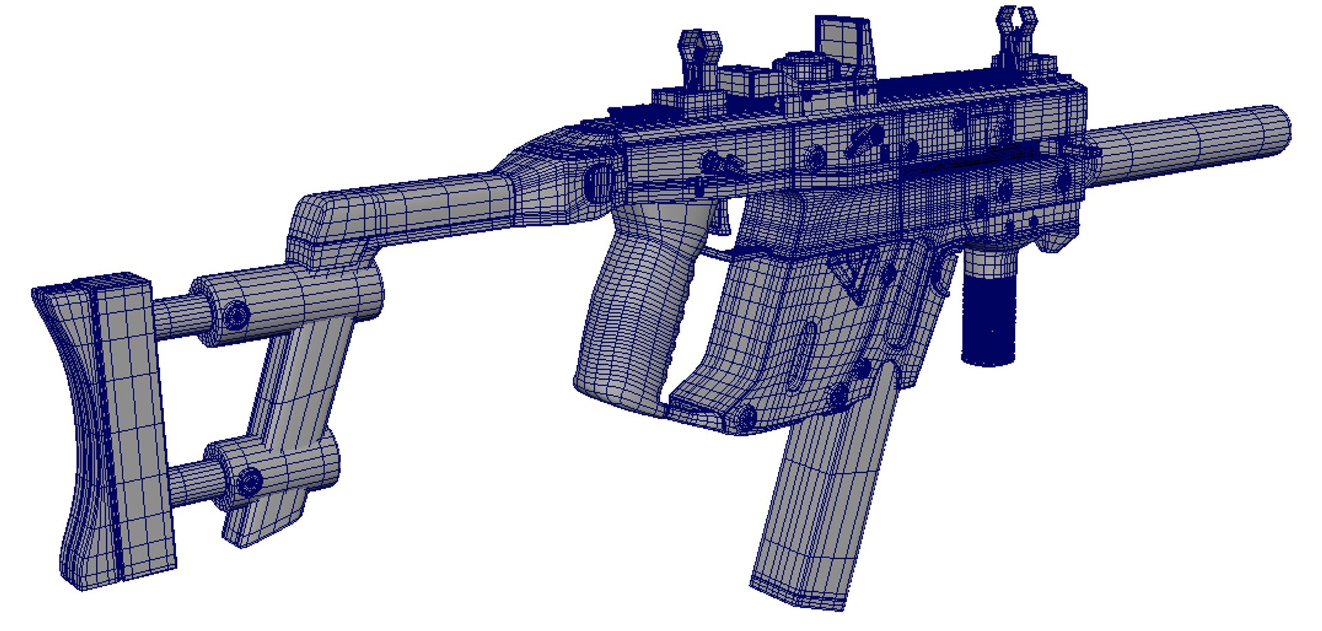 3D model submachine gun - TurboSquid 1277031