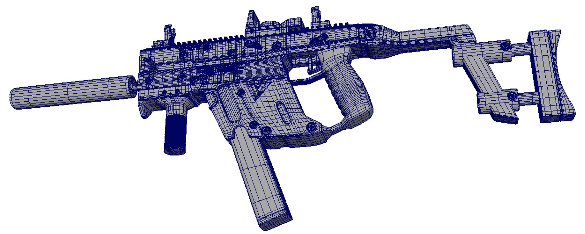 3D model submachine gun - TurboSquid 1277031