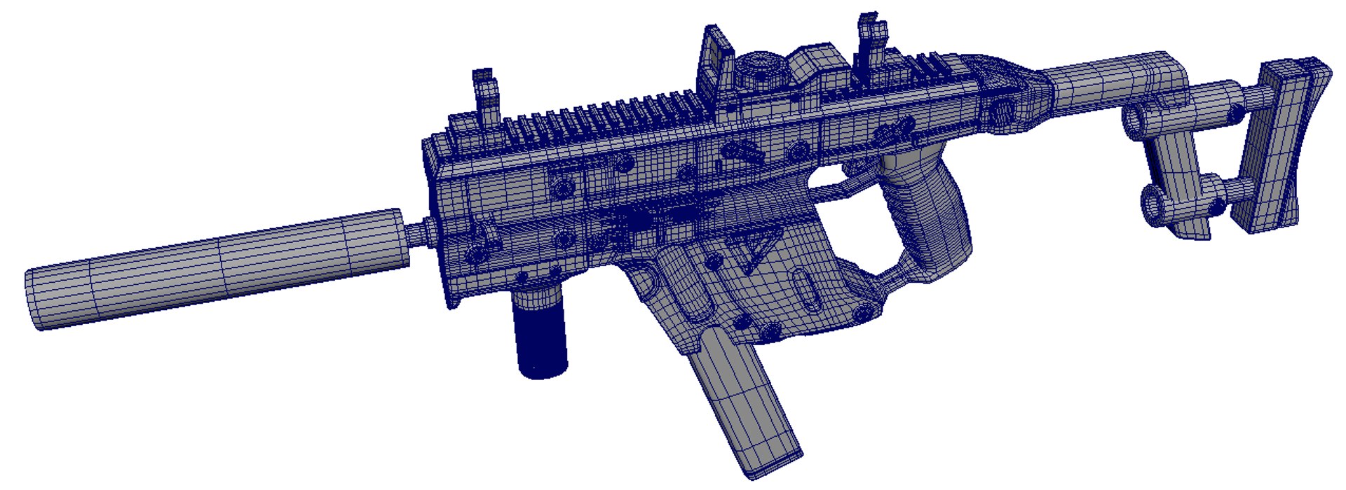 3D model submachine gun - TurboSquid 1277031
