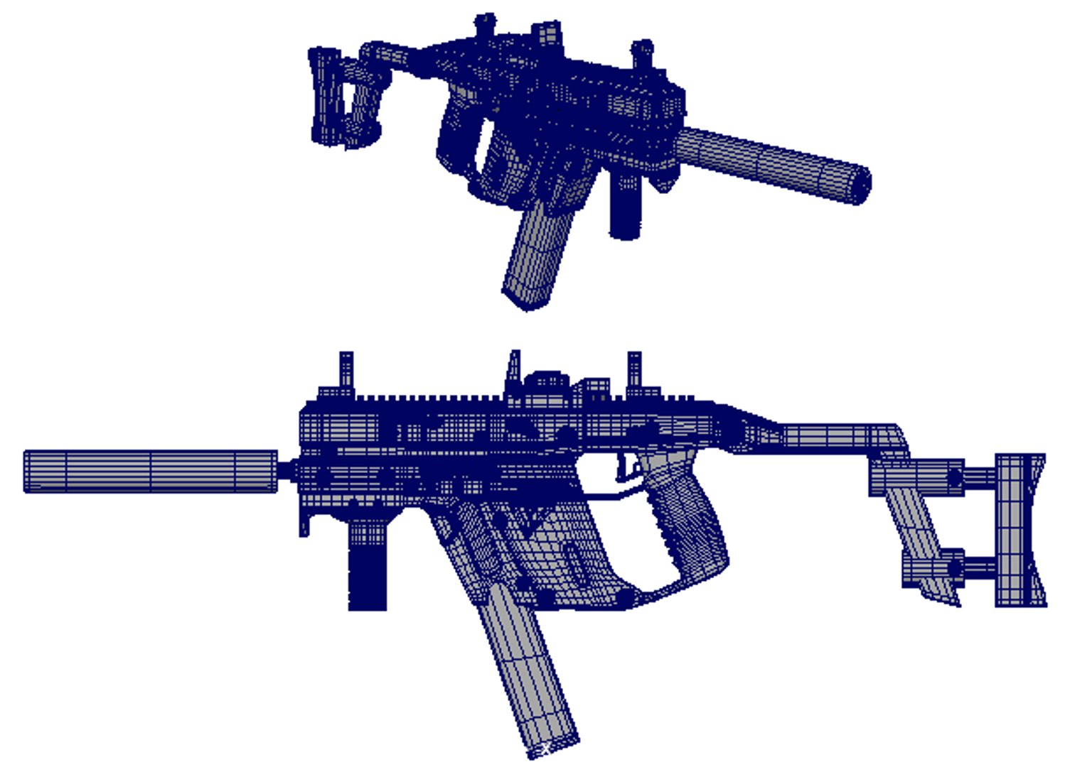 3D model submachine gun - TurboSquid 1277031
