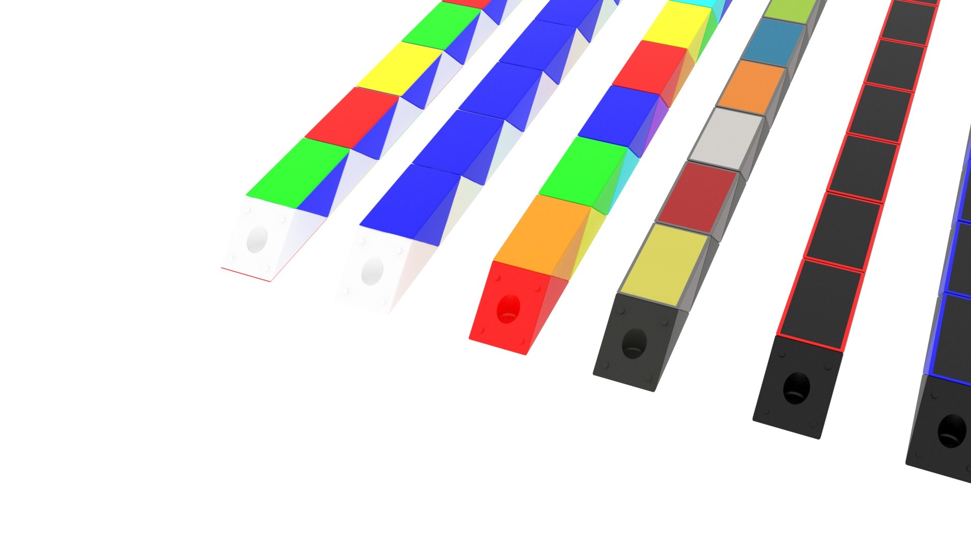 Snake Puzzles Set 3D Model - TurboSquid 1892286