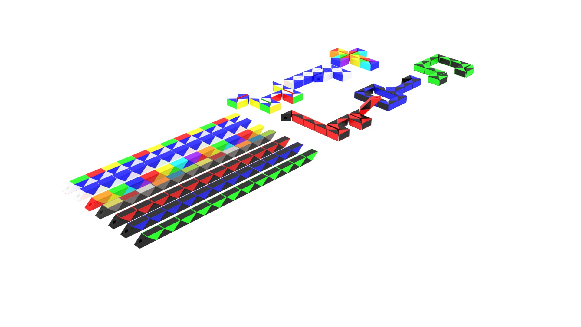Snake Puzzles Set 3D Model - TurboSquid 1892286