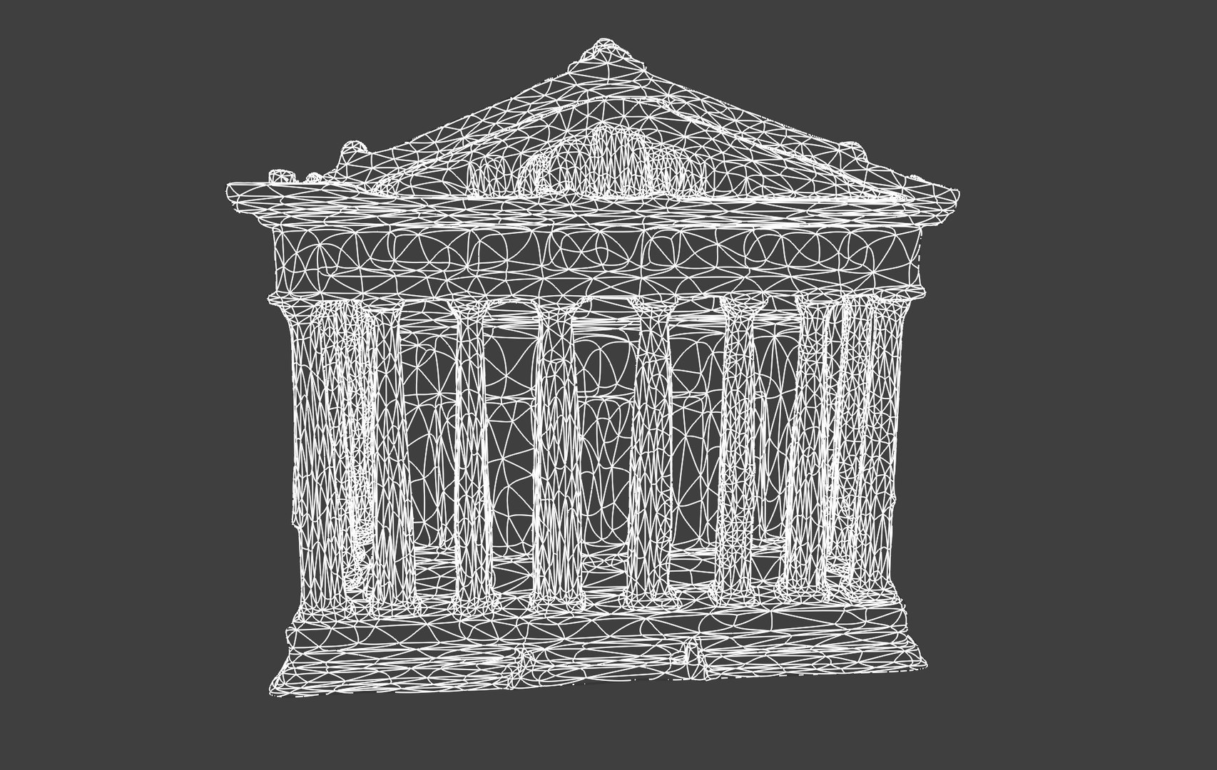 3D Classical Greek Temple 3D Model - TurboSquid 2328363