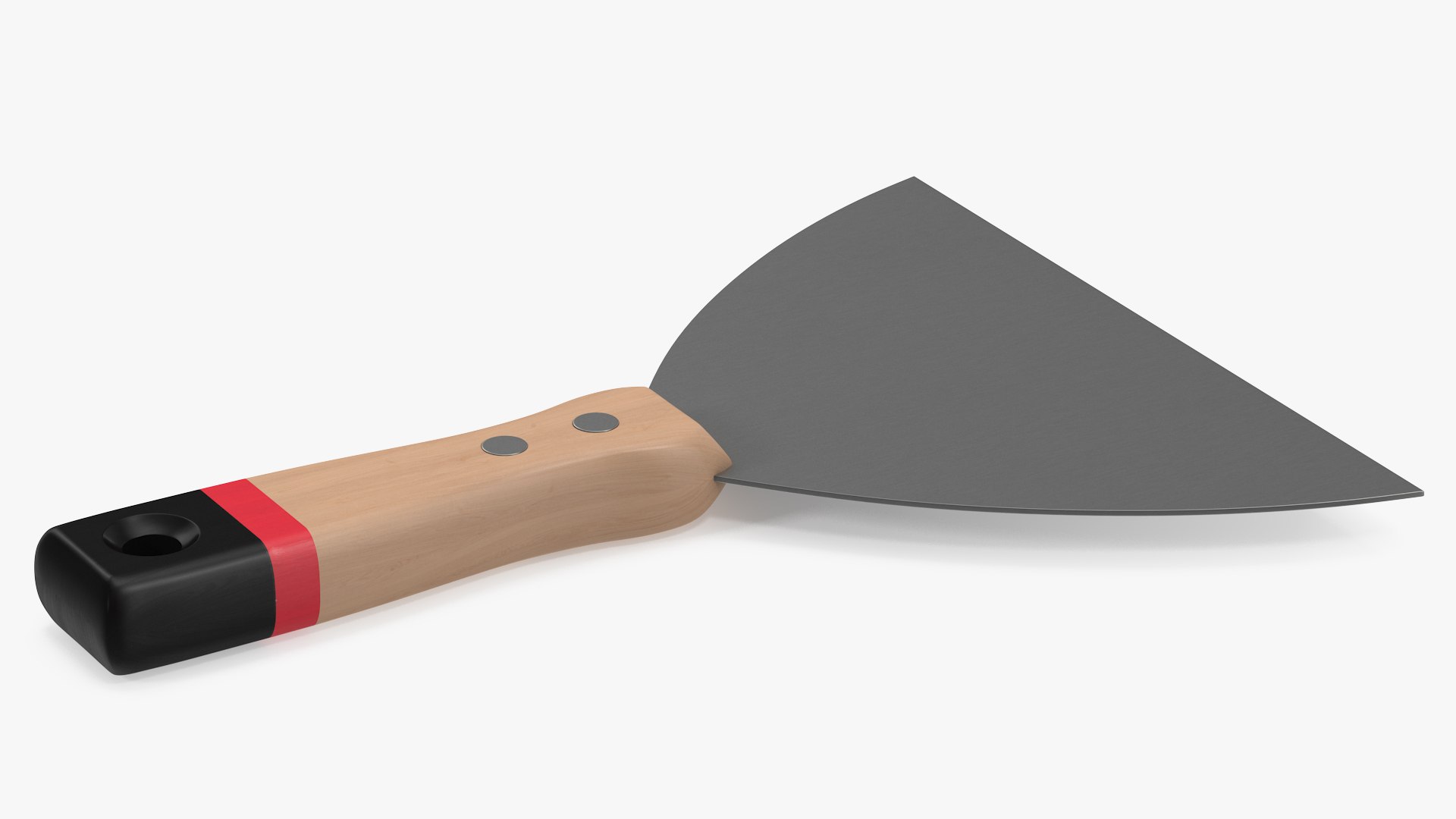 Scraper 6 Inch Wood Handle 3D - TurboSquid 1943612