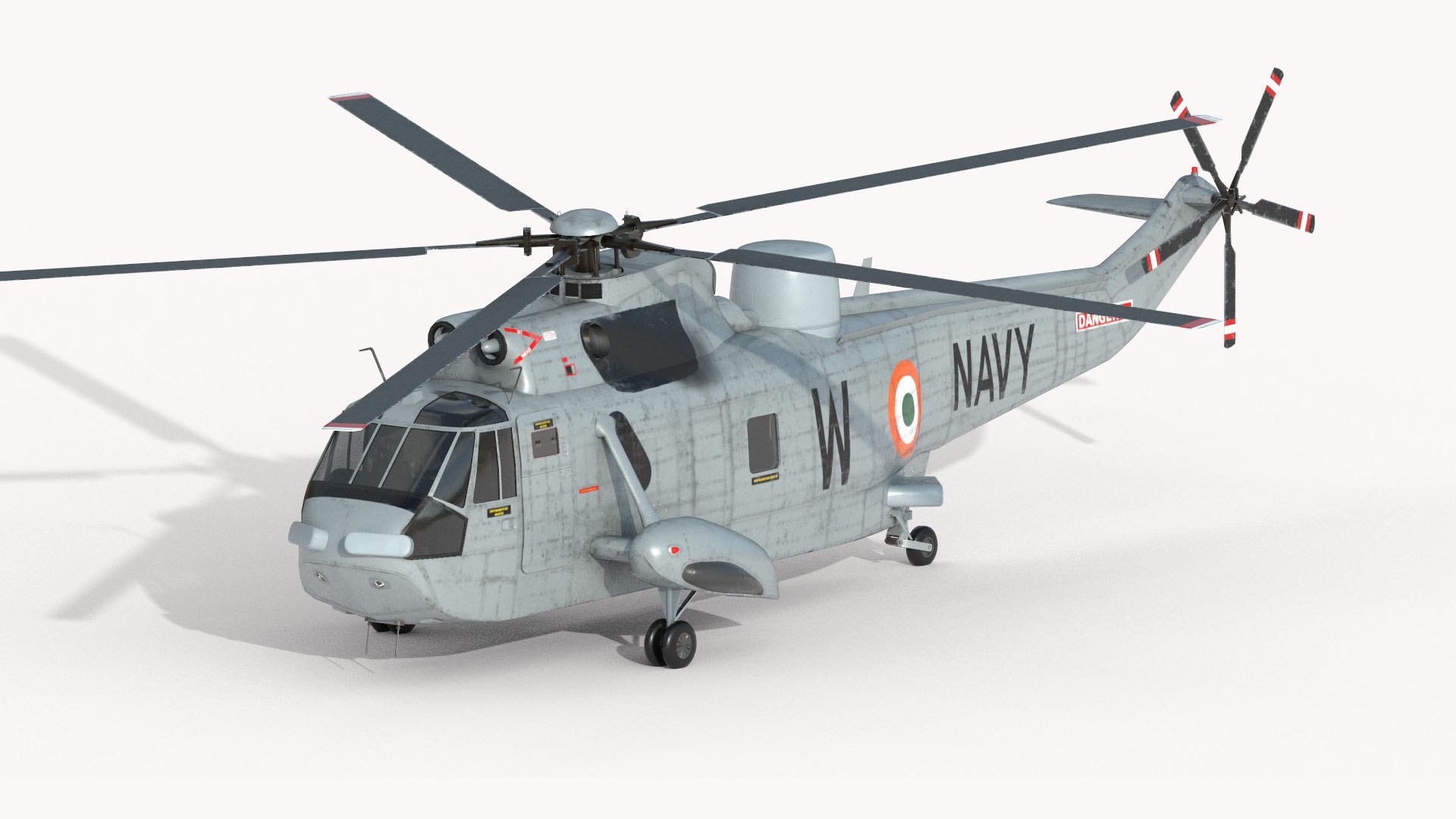 WS-61 SeaKing MK42B Indian Navy Animated 3D Model 3D Model - TurboSquid ...