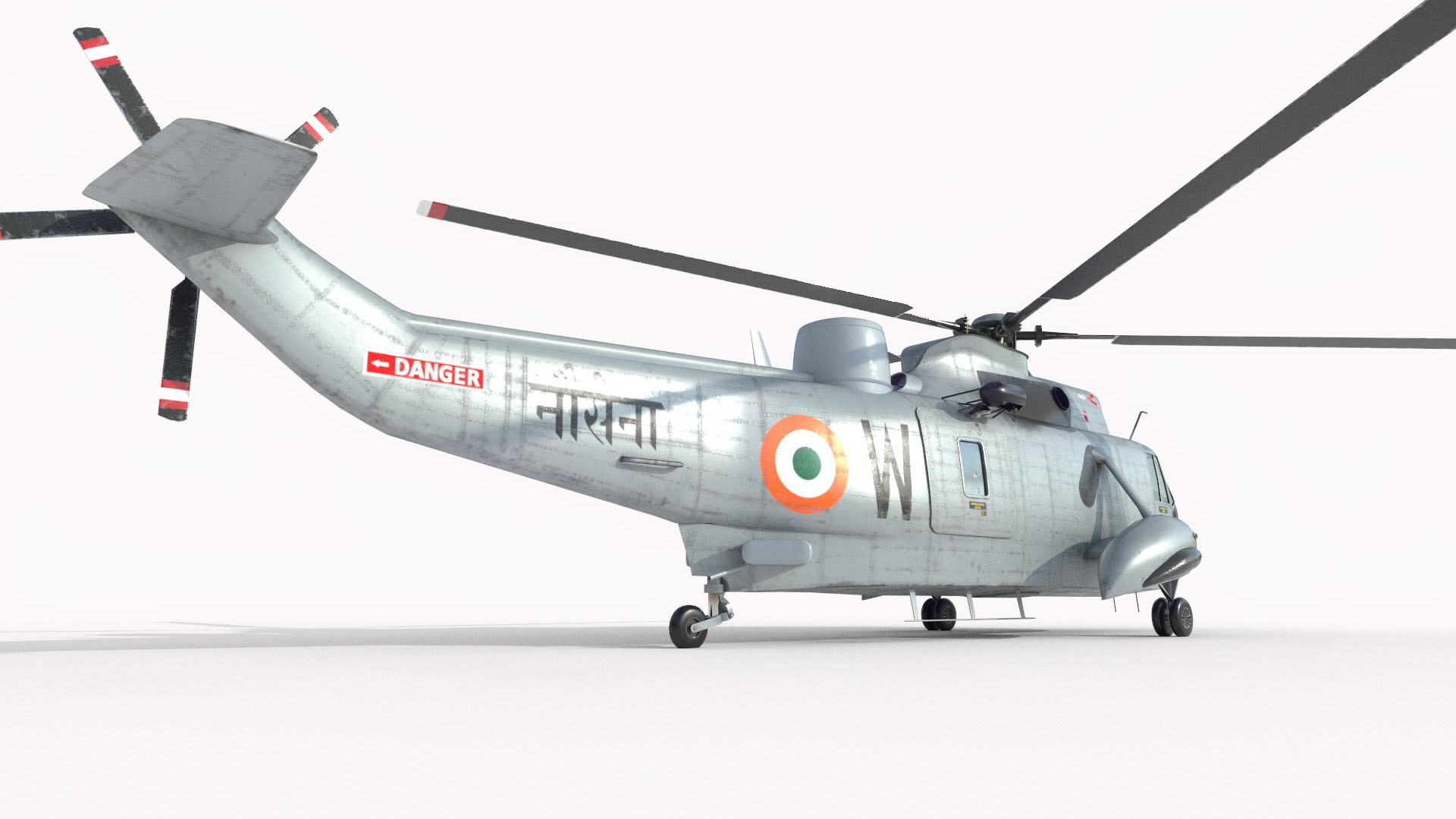 WS-61 SeaKing MK42B Indian Navy Animated 3D Model 3D Model - TurboSquid ...