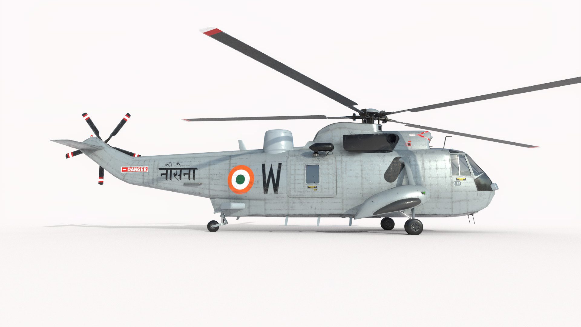 WS-61 SeaKing MK42B Indian Navy Animated 3D Model 3D Model - TurboSquid ...