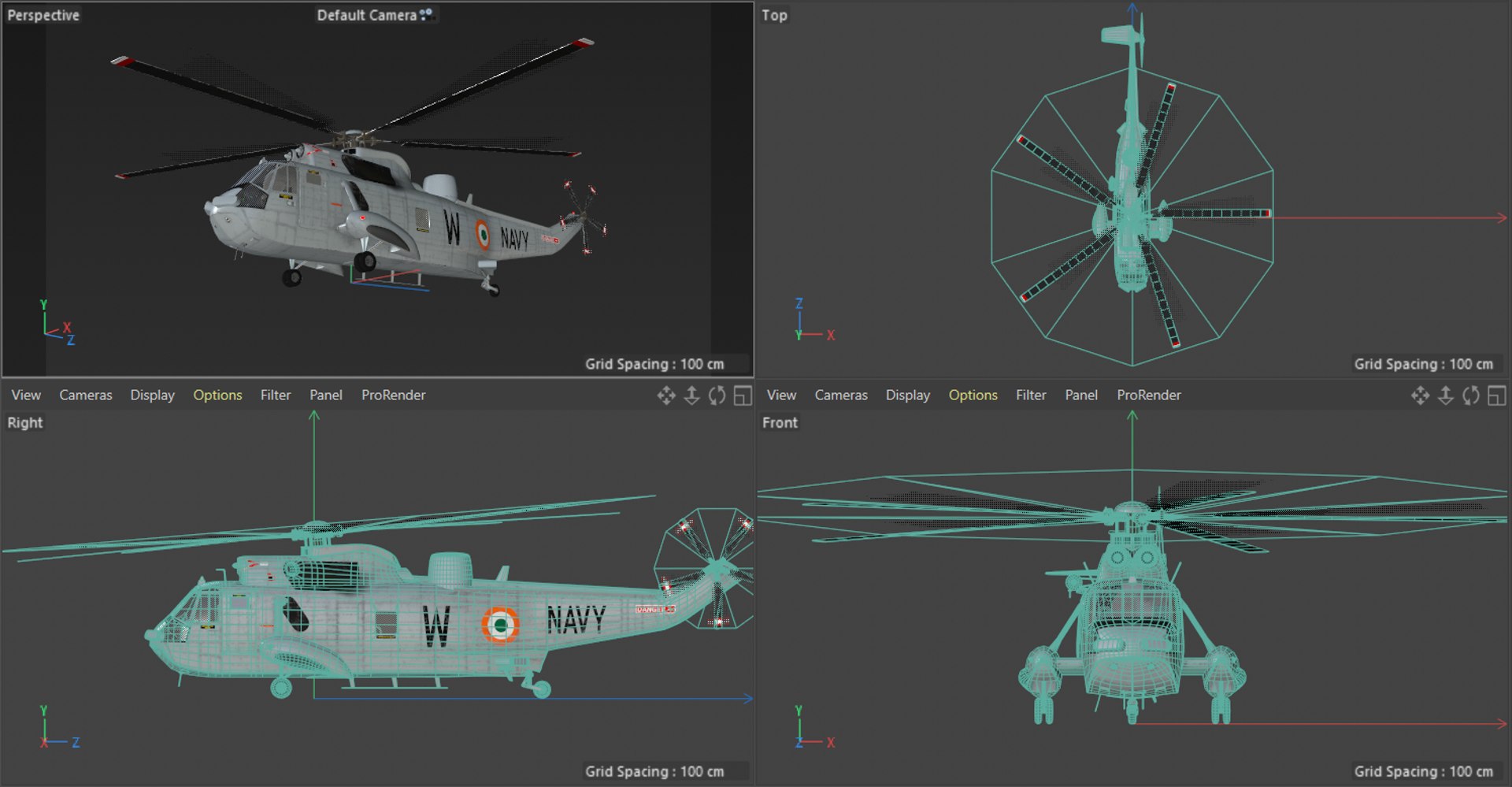 WS-61 SeaKing MK42B Indian Navy Animated 3D Model 3D Model - TurboSquid 2111761