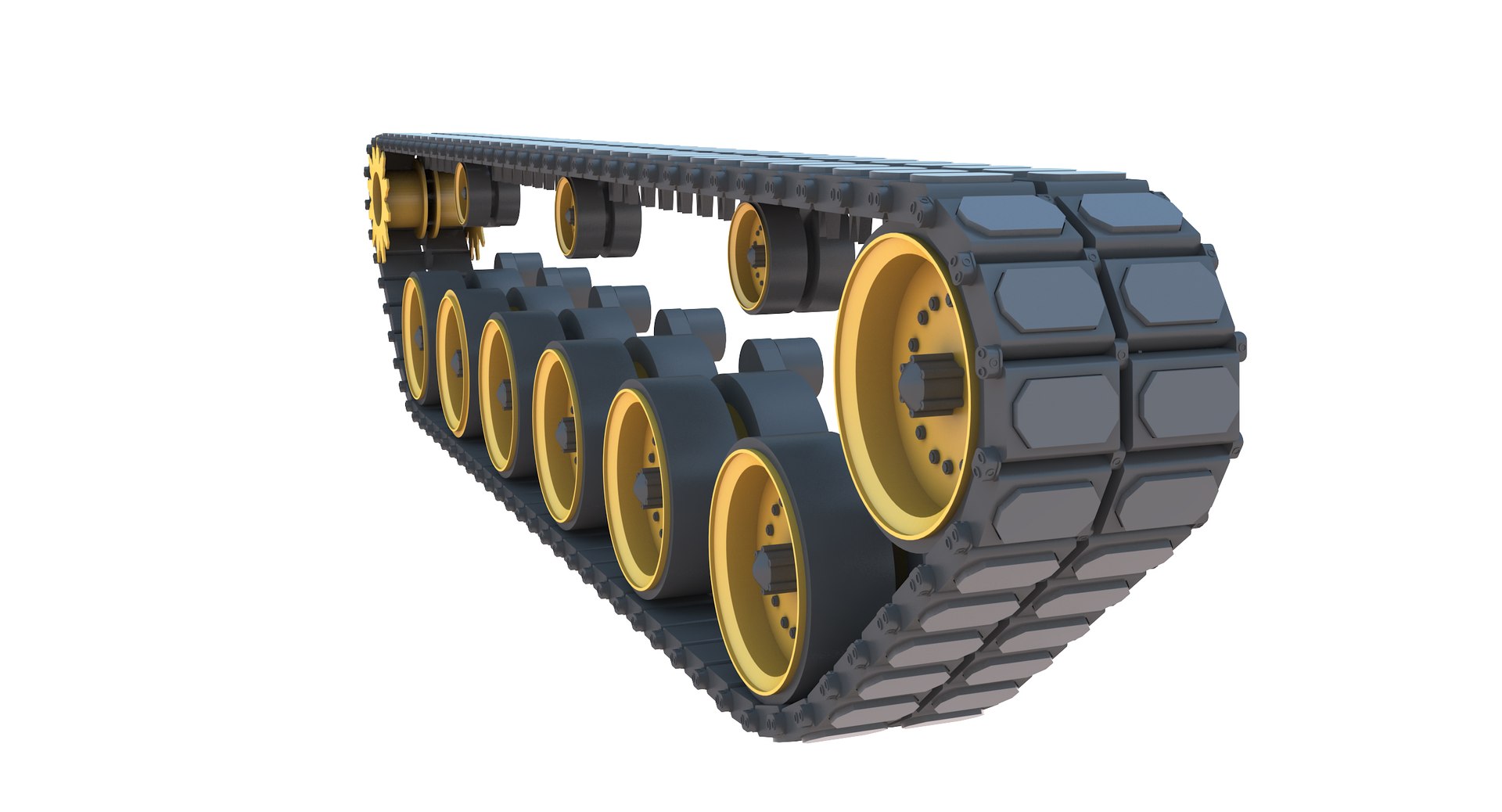 3D Tank Track - TurboSquid 1579822