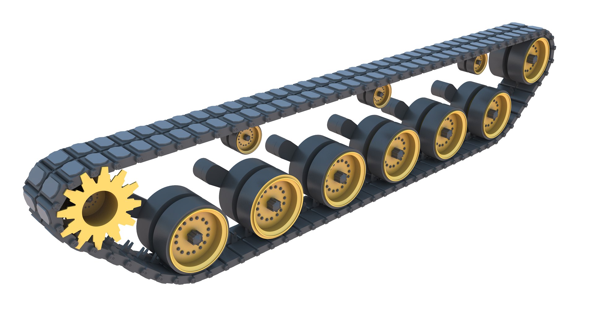 3D Tank Track - TurboSquid 1579822