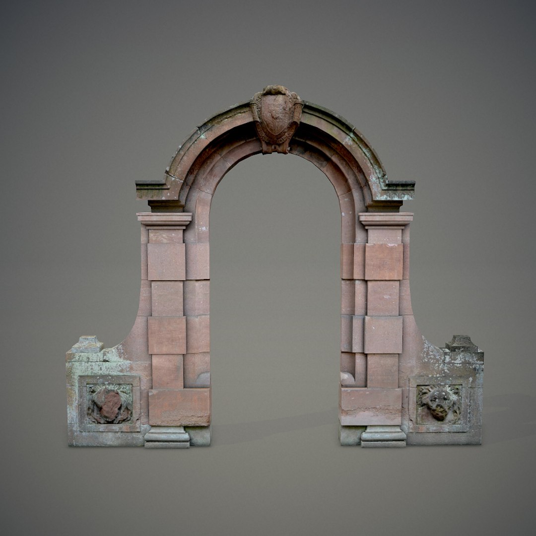 Arched Gateway 3d Model