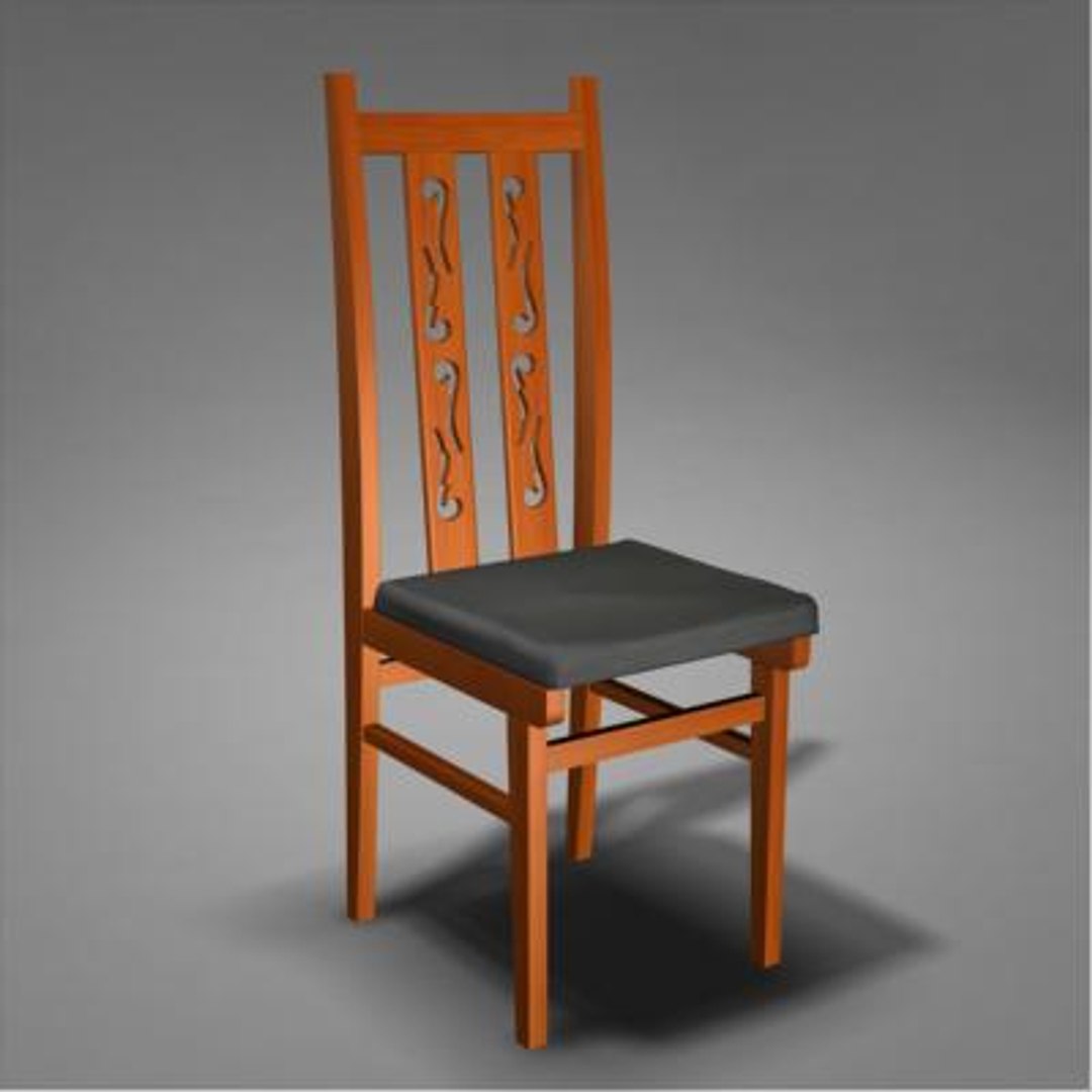 3d Chair Render Model