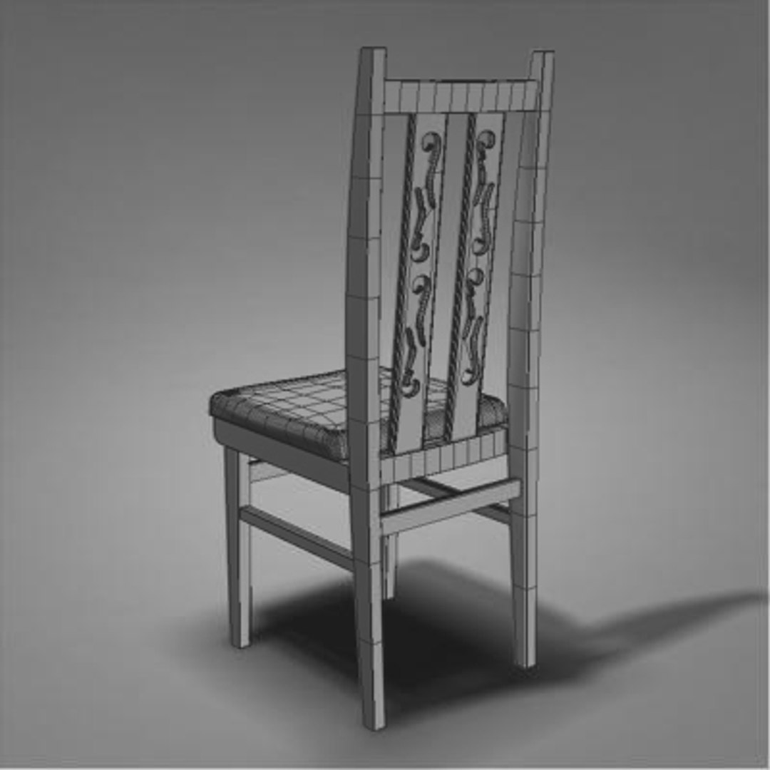 3d Chair Render Model