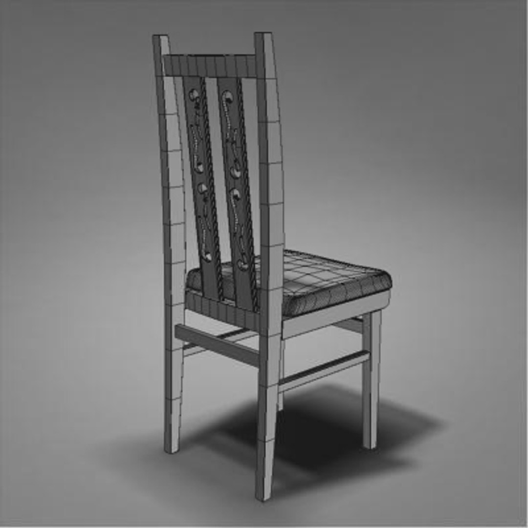 3d Chair Render Model