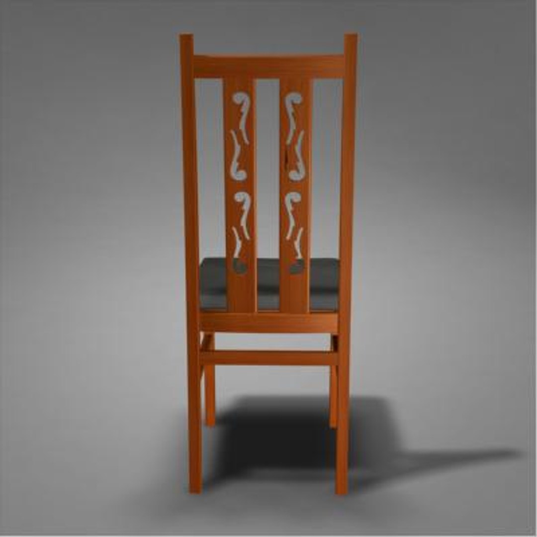 3d Chair Render Model